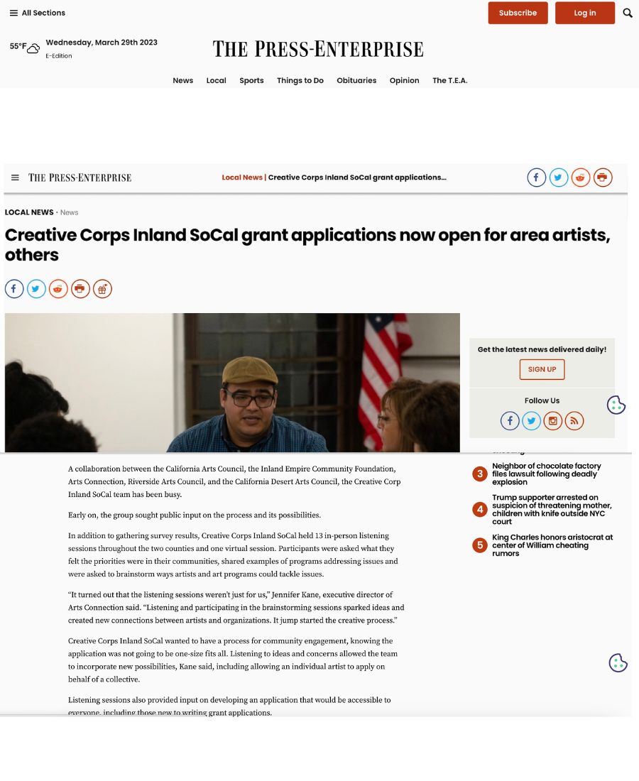 In the News - Creative Corp Inland SoCal