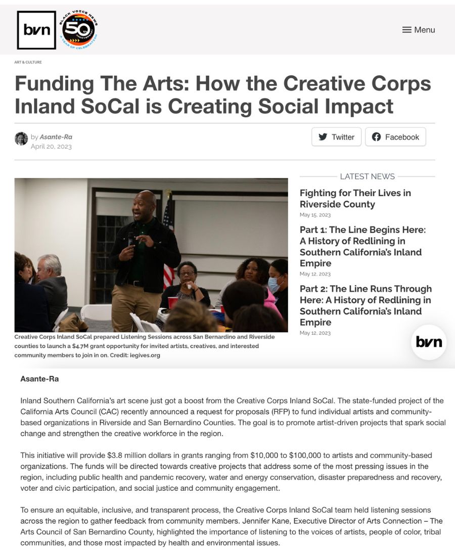 In the News - Creative Corp Inland SoCal